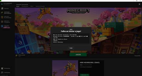 Falha Ao Iniciar O Minecraft Java Edition Microsoft Community