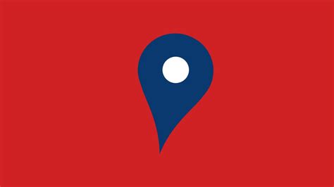 Location Pin Pointer On Map Animated Cartoon Appearing Pointer For A