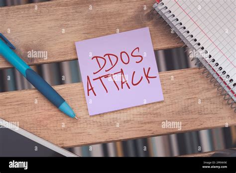 Conceptual Caption Ddos Attack Business Overview Disturbed Access To The Normal Server Caused