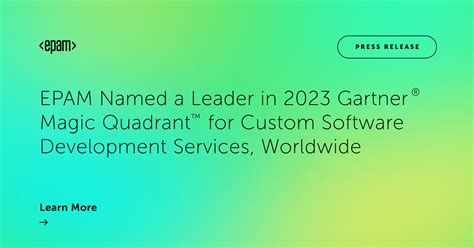 EPAM Is A Leader In Gartner Magic Quadrant For Custom Software