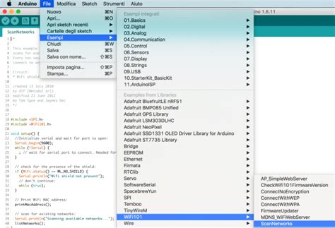 Mkr1000 Scan Network Mauro Alfieri Wearable Domotica Robotica