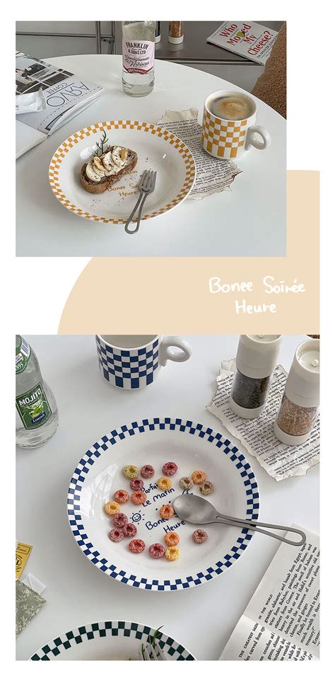 브런치 레터링 접시 플레이팅 그릇 파스타 감도 깊은 취향 셀렉트샵 29cm