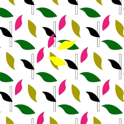 Premium Vector Leaf Pattern Design Template