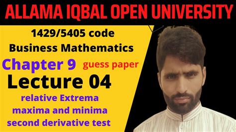 Aiou 14295405 Code Chapter 9 Complete Solution Lecture 4 Asif