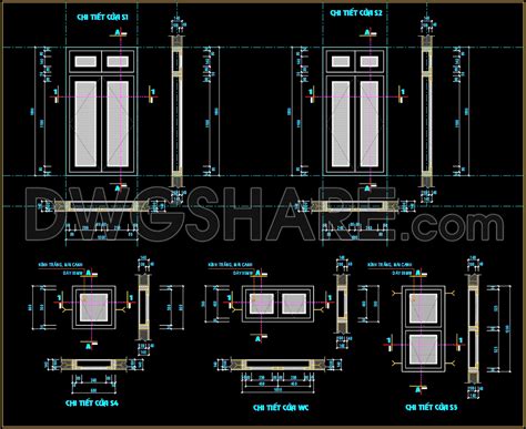376 Free Cad Blocks Detail Door Dwg Download