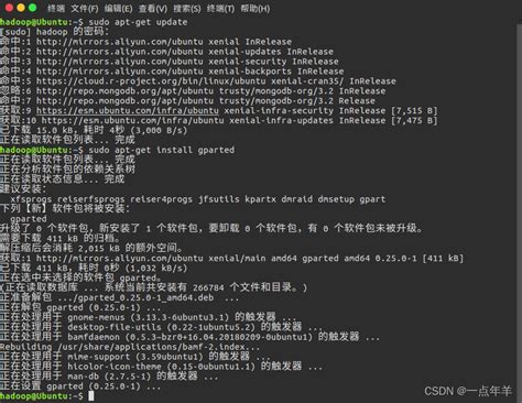ubuntu中 gparted分区编辑器的安装，卸载与启动 怎么启动gparted镜像 csdn博客
