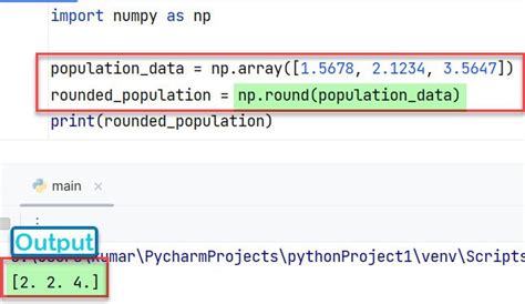 np round function in python