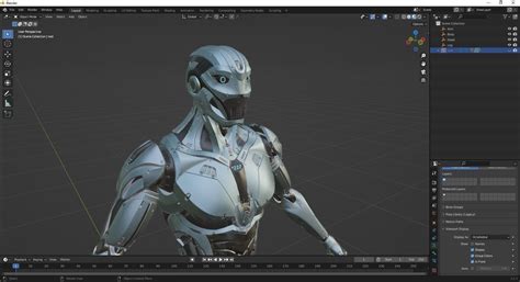 Modular Robot 3d Model By Alesskkyy