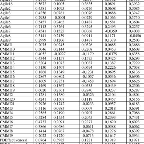Construct Indicator Cross Loading Matrix Download Table