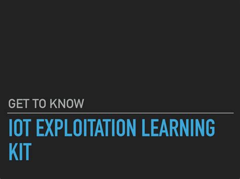 Iot Exploitation Learning Kit By Attify Attify Store