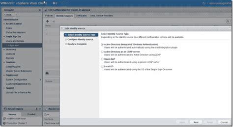 VMware Single Sign On SSO With Active Directory 4sysops