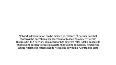 Introduction To Network Administration Pptx Pptx