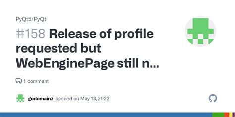 Release Of Profile Requested But Webenginepage Still Not Deleted Expect Troubles · Issue 158