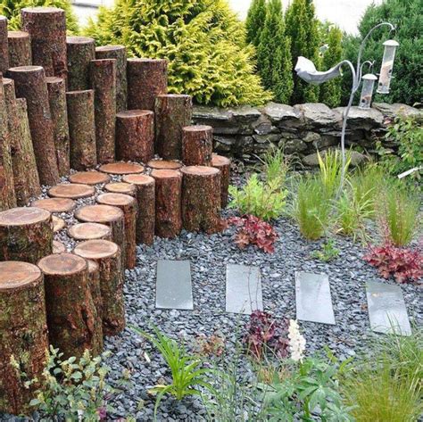 23 Log Tree Garden Ideas To Try This Year Sharonsable