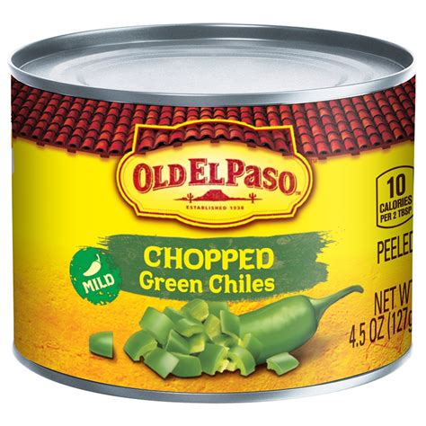 Old El Paso Chopped Green Chiles 45 Oz Grocery