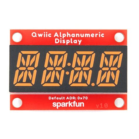 sparkfun qwiic alphanumeric display pink the pi hut