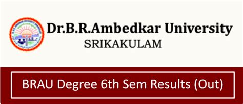 Brau Degree 6th Sem Results 2024 Link Out Check Jnanabhumi Results