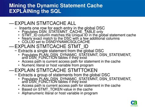 PPT Dynamic Statement Cache In A Nutshell PowerPoint Presentation Free Download ID