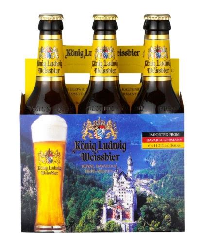 König Ludwig Weissbier Royal Bavarian Hefeweizen, 6 bottles / 11.2 fl ...