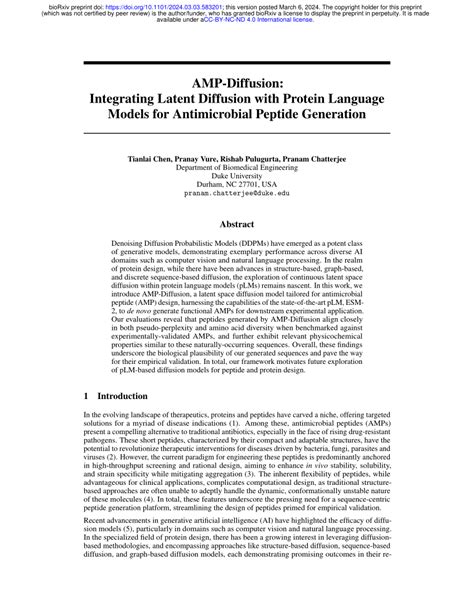 Pdf Amp Diffusion Integrating Latent Diffusion With Protein Language