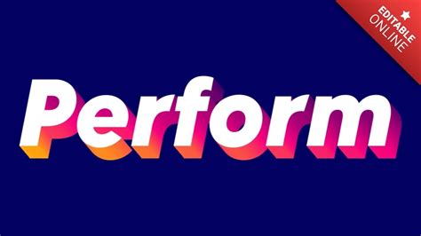 Perform Text Effect Generator