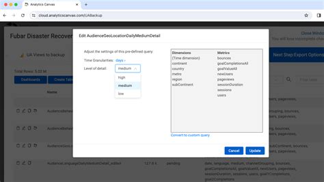 Export Universal Analytics Data To A Dashboard Linked To Bigquery Or Sheets