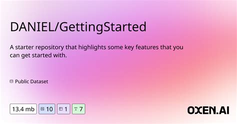 Danielgettingstarted At Main Danielgettingstarted Datasets At