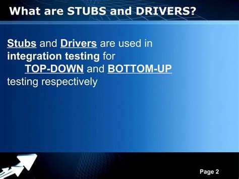 Stub Testing And Driver Testing Ppt Web Development Internet