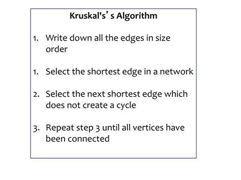 Ppt Networks And Minimum Spanning Trees Powerpoint Presentation Id 2498728