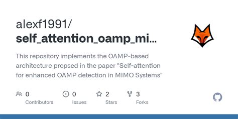 Github Alexf1991selfattentionoampmimo This Repository Implements