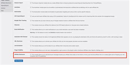 How To Add Disclosure Message ThirstyAffiliates