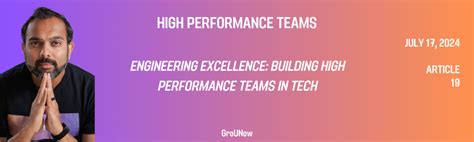 High Performance Teams Engineering Excellence Building High Performance Teams In Tech
