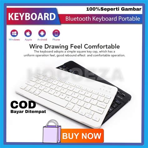 Jual Keyboard Wireless Bluetooth Keyboard Slim For Windows Android Ios Pc Rechargeable Br62