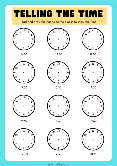 Clock Without Hands Worksheet What Time Is It Draw Hands On The Clock
