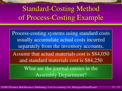 Ppt Understanding Process Costing Key Steps Calculations And