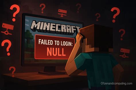 How To Fix Minecraft Failed To Login Null Error November 2025