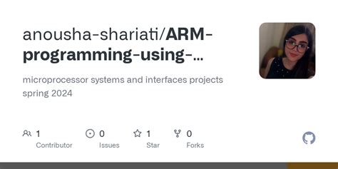 GitHub Anousha Shariati ARM Programming Using Stm F Discovery Board Microprocessor Systems