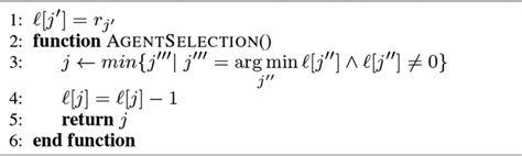 algorithm 4 agent selection for seli srf download scientific diagram