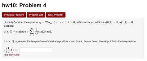 solved hw10 problem 4 previous problem problem list next