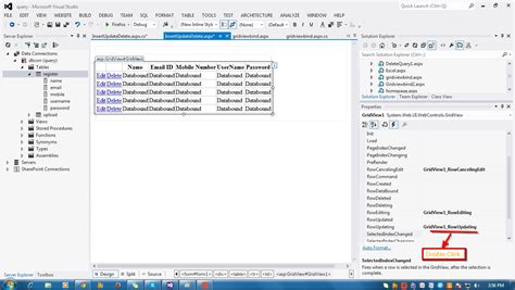 Insertupdatedelete In Gridview Using Aspnet C ~ Screenshotsdrizzles