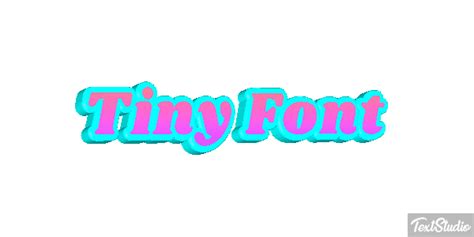 Tiny Font Font Animated  Logo Designs