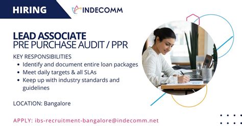 indecomm on linkedin hiringnow hiringleadassociate ppr audit