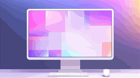 Modern Desktop Computer Screen Device Mockup Blank Premium Ai
