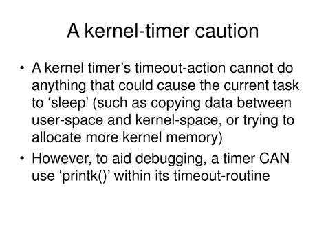 PPT Kernel Timing Issues PowerPoint Presentation Free Download ID 3026889