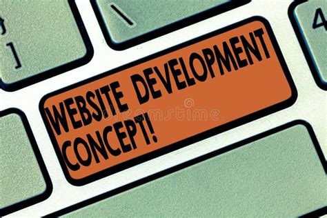 Handwriting Text Writing Website Development Concept Concept Meaning Developing A Web Site For