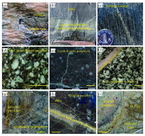 Major Lithologies Phyllite Slate Hornfel And Porphyries And Their