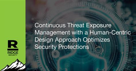 Continuous Threat Exposure Management With A Human Centric Design Approach Optimizes Security