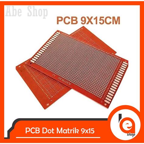 Jual Pcb Dot Matrix Fiber 9x15 Cm Circuit Board Solder Lubang Ic 9x15