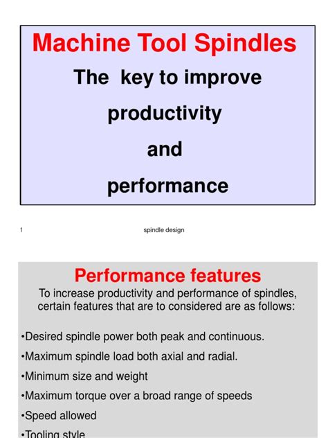 5 Machine Tool Spindle Pdf Stiffness Machining