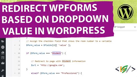 How To Redirect Form After Submission Based On Dropdown Value Using Code In Wpforms Wordpress